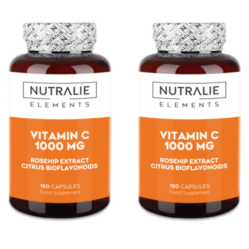 Nutralie Vitamina C 1000 mg Rosa Canina Antioxidante 180 Cápsulas + 180 ...