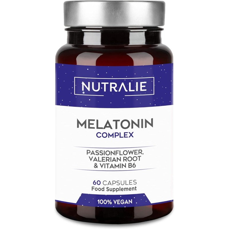 Nutralie Melatonin Complex Melatonina Pura Retard 1,8mg 60 Cápsulas