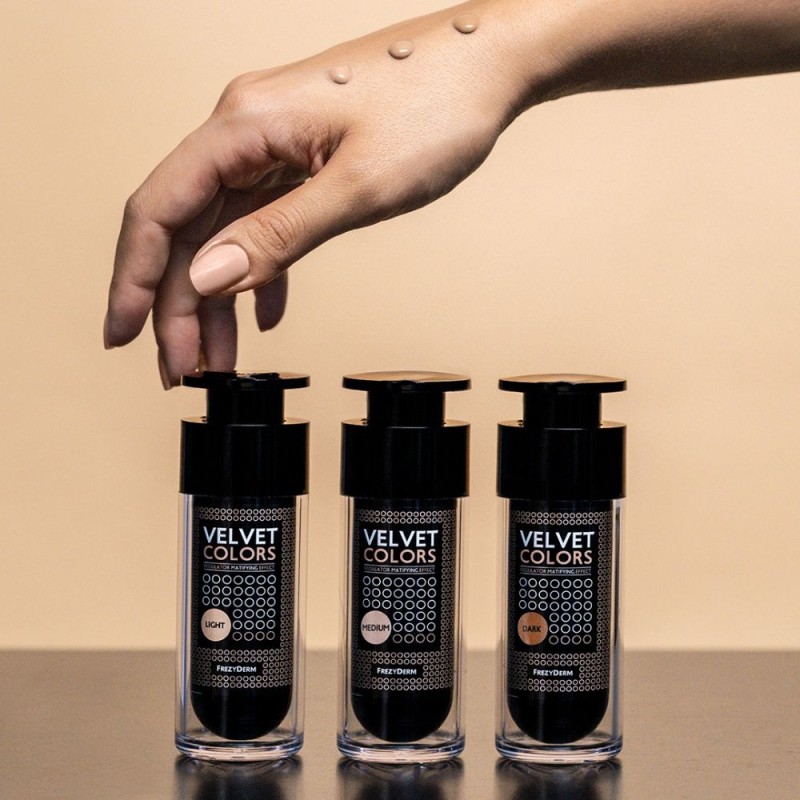 Frezyderm Velvet Colors Dark 30ml | Base de maquillaje efecto aterciopelado